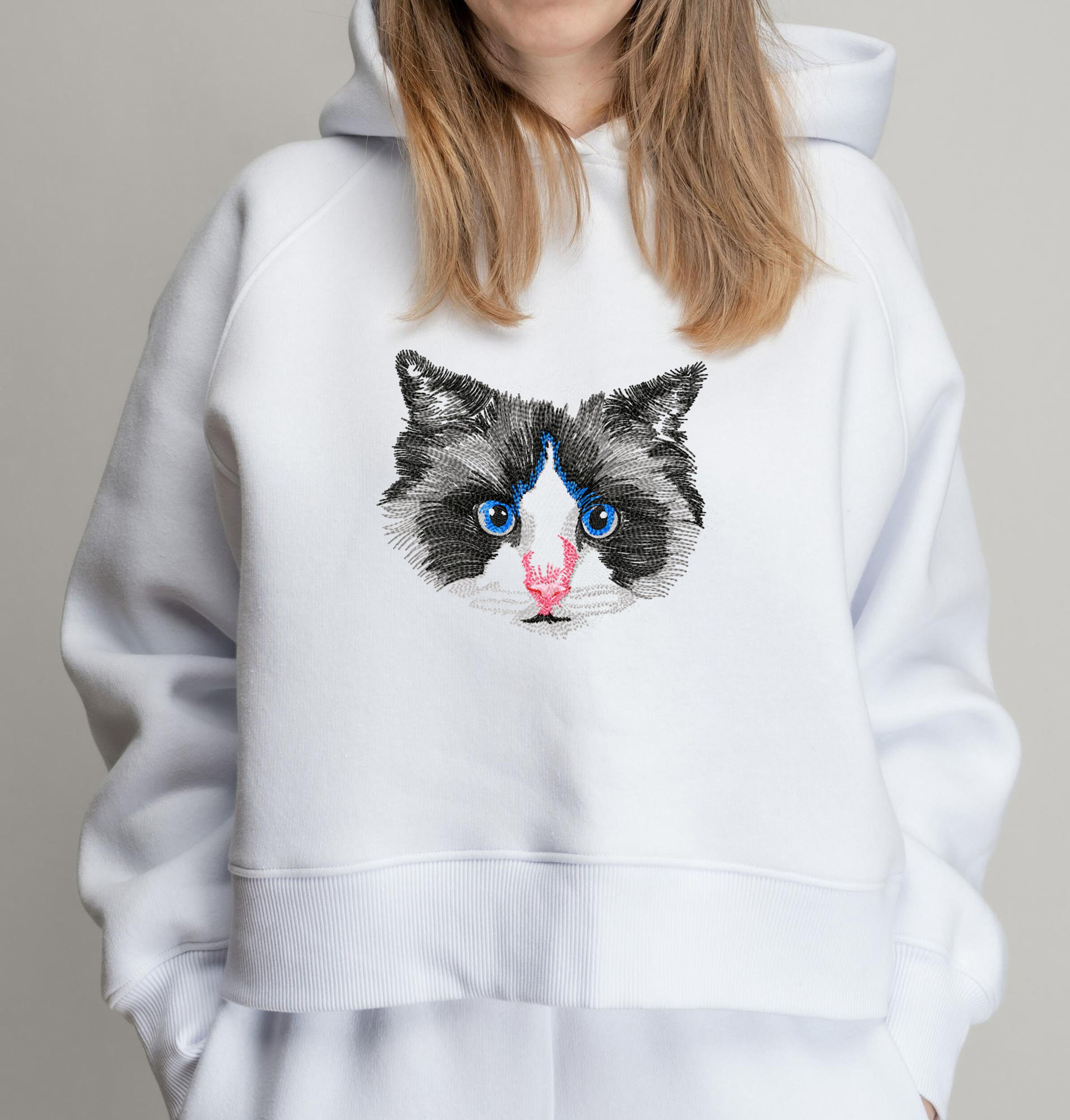 Realistic Cat Machine Embroidery Design - Animals Embroidery Design ...