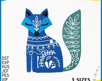 Fox Embroidery Designs Machine Embroidery Pattern Instant Download. - Etsy