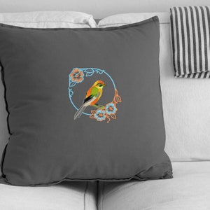 Bird Machine Embroidery Design - Flower Embroidery Pattern - Bird ...