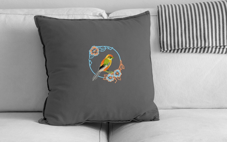 Bird Machine Embroidery Design - Flower Embroidery Pattern - Bird ...