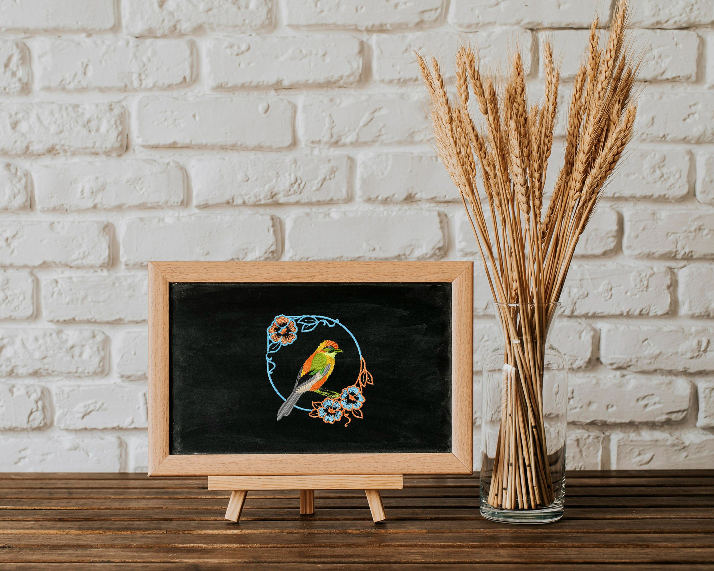 Bird Machine Embroidery Design - Flower Embroidery Pattern - Bird ...