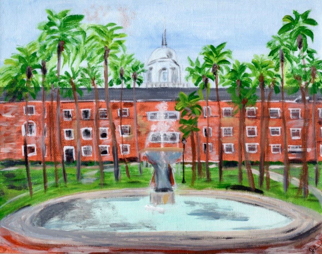 Stetson University Elizabeth Hall Art Print - Etsy