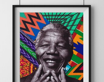 Nelson Mandela Print - Etsy UK