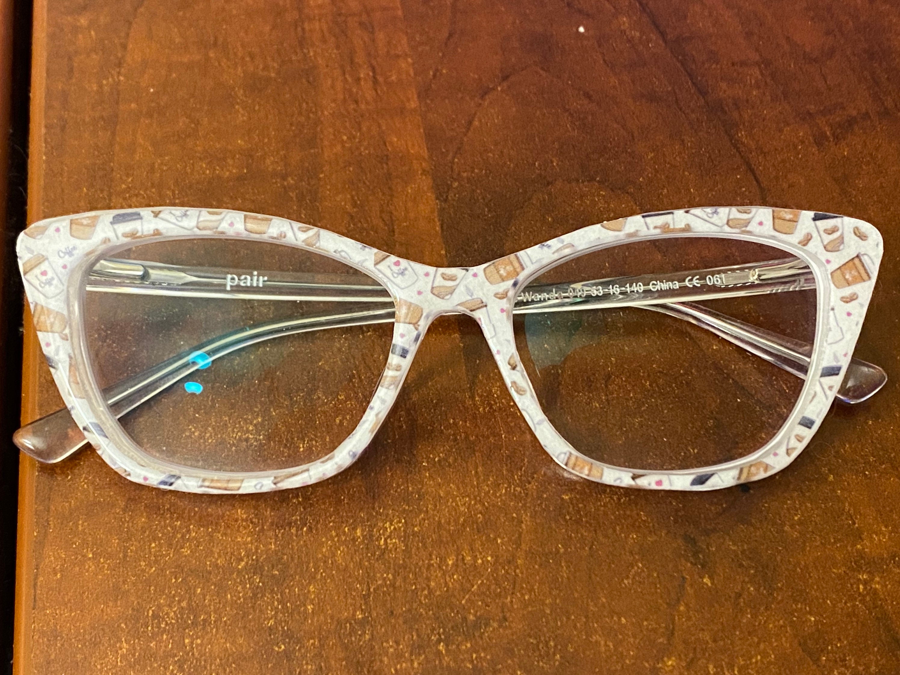 Custom Magnetic Eyeglasses Topper Coffee Time Etsy