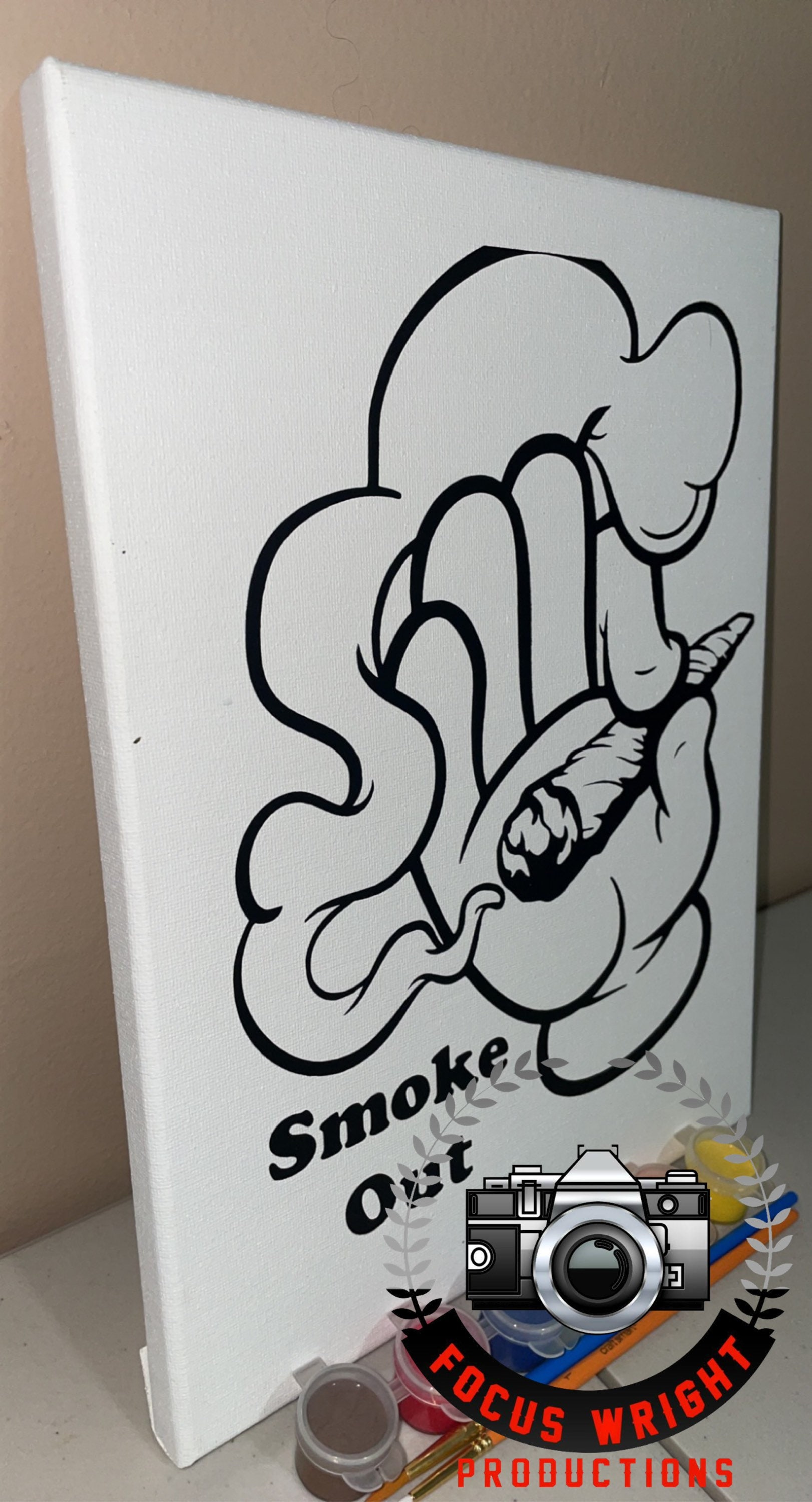 Sip & Paint Smoke Out Canvas - Etsy