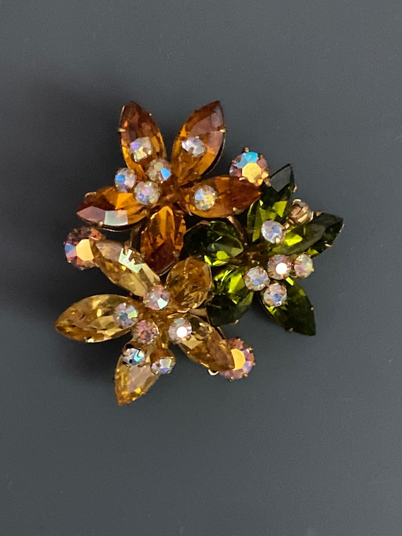 Rhinestone and amber - Gem