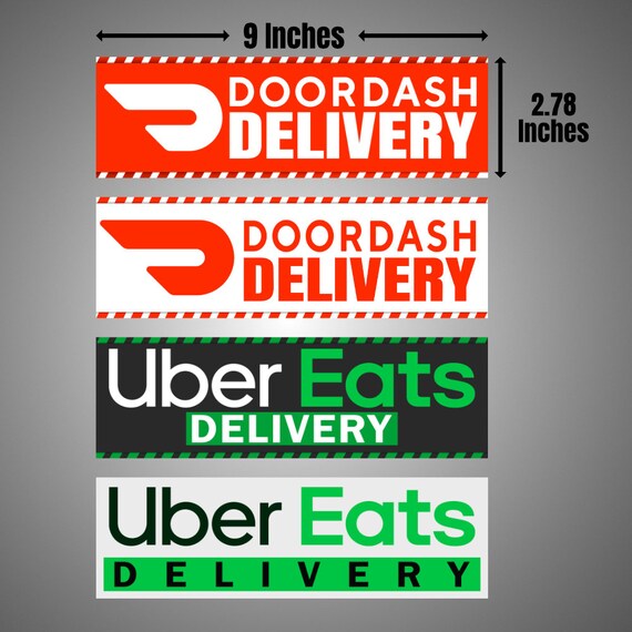 Doordash / Uber Eats Delivery Magnetic Car Signs FREE | Etsy