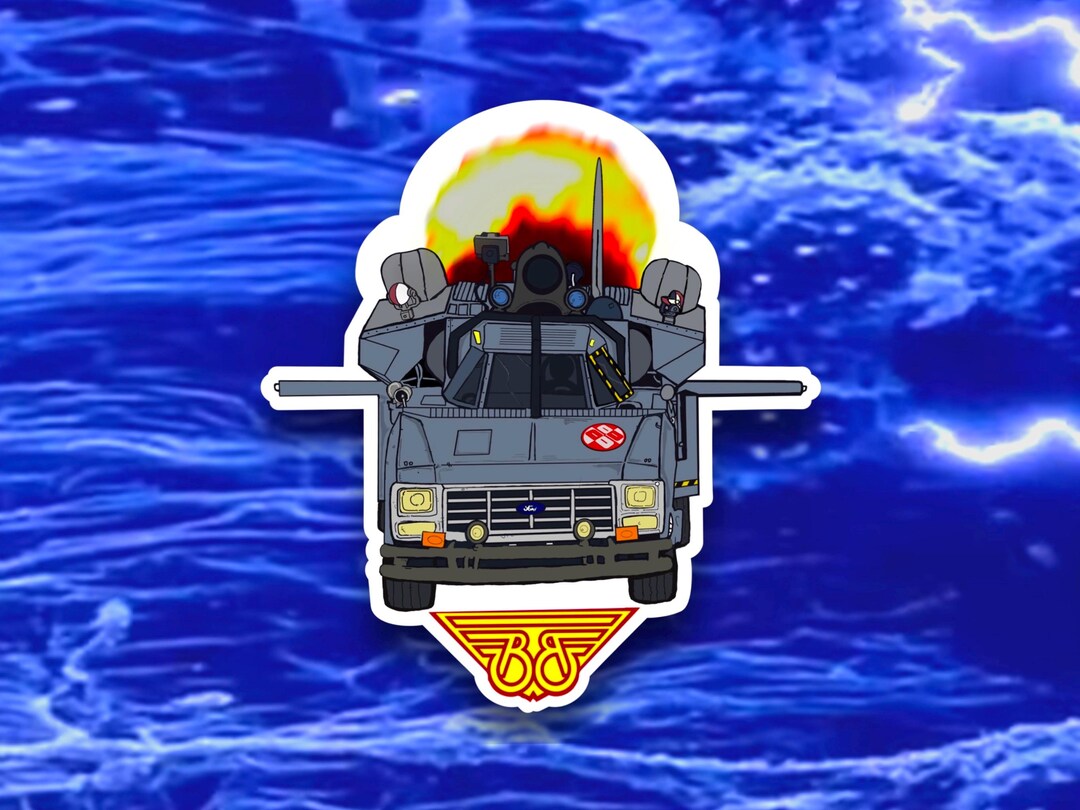 Buckaroo Banzai Cartoon Sticker, 80’s, Retro TV Show, Waterproof, Vinyl ...