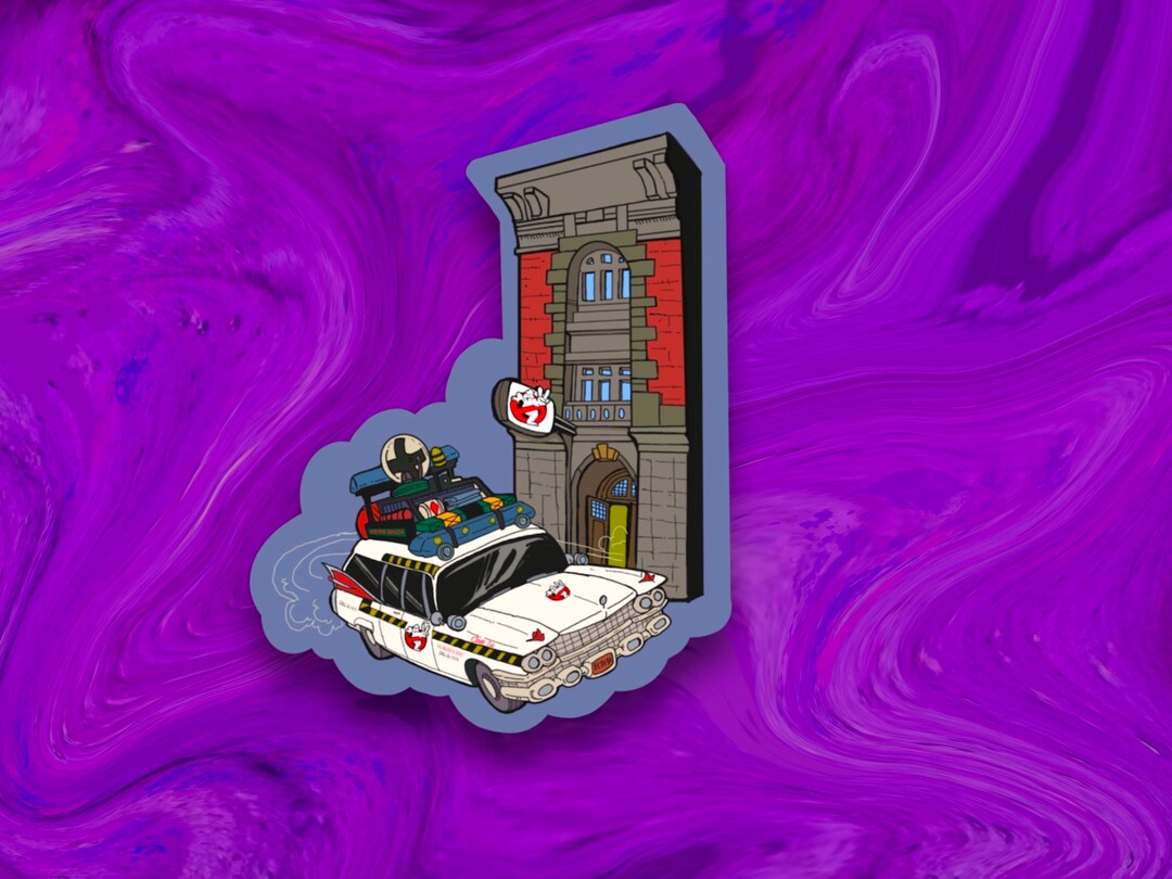 Ghostbusters, Ecto 1, Ecto 1A, Sticker, Waterproof, Vinyl for Laptops ...