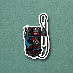 Ghostbusters Proton Pack Vinyl Sticker: Waterproof Laptop Decal - Etsy