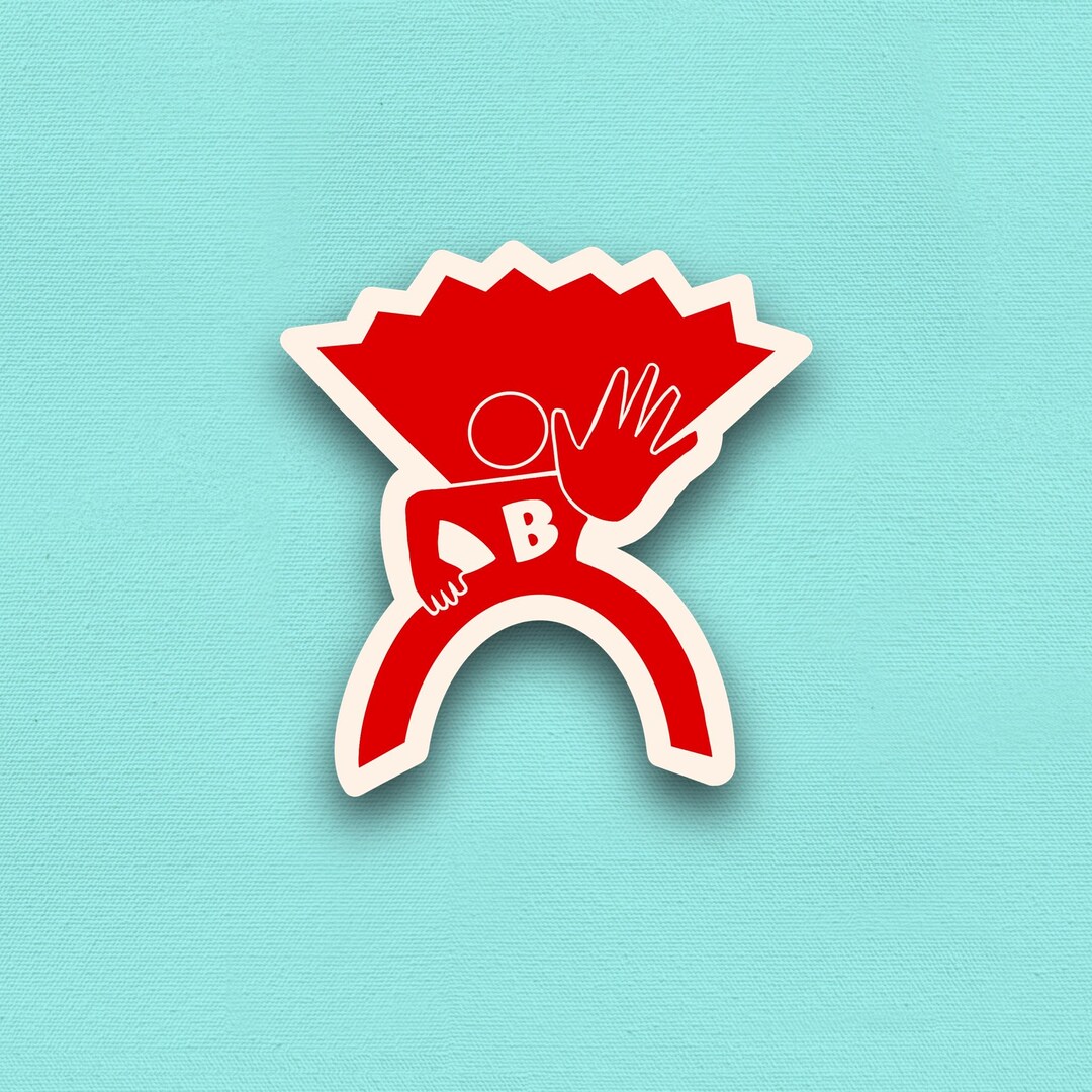 Blankman Symbol | 90’s Comedy Movie | Superhero Sticker for Laptops ...