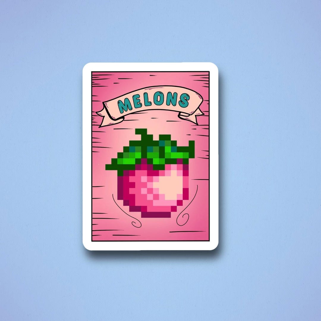 Stardew Valley Sticker: Melons Seed Packet, Waterproof Vinyl Decal - Etsy
