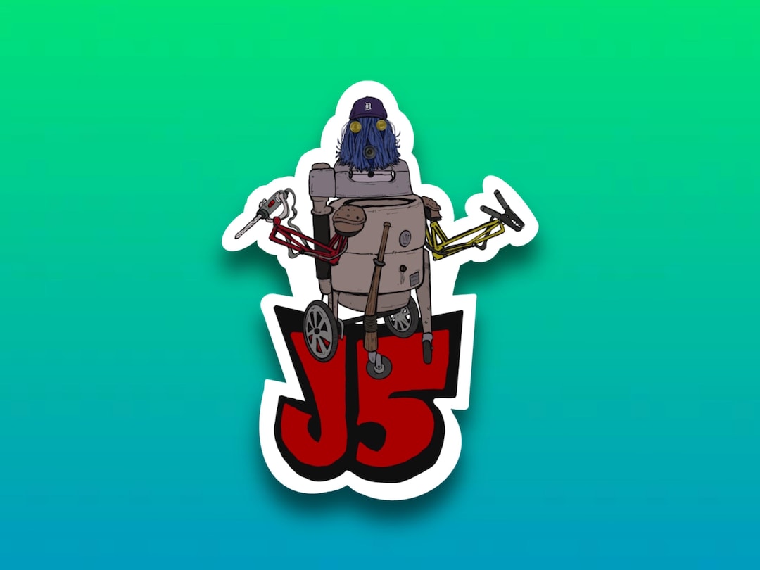 Blankman J5 Robot Sticker - Etsy