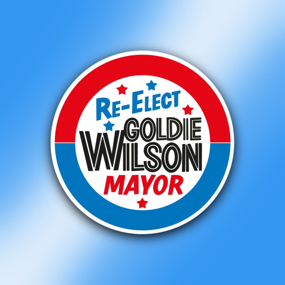Back to the Future Vinyl Sticker, Mayor Goldie Wilson, 80’s Movie ...