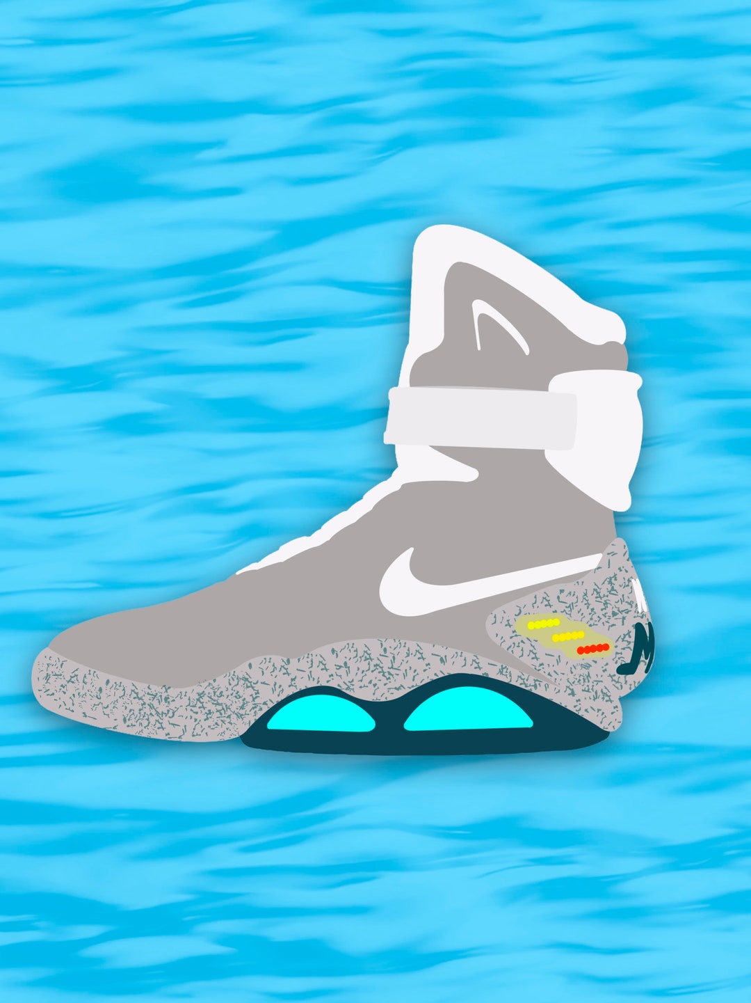 Back to the Future Part 2 Sticker, Nike Sneaker, BTTF, Marty Mcfly ...