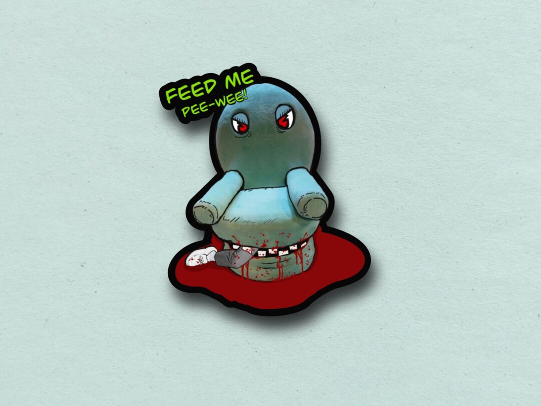 Pee Wee Herman, Chairry, Waterproof Vinyl Sticker for Laptops, Journals ...
