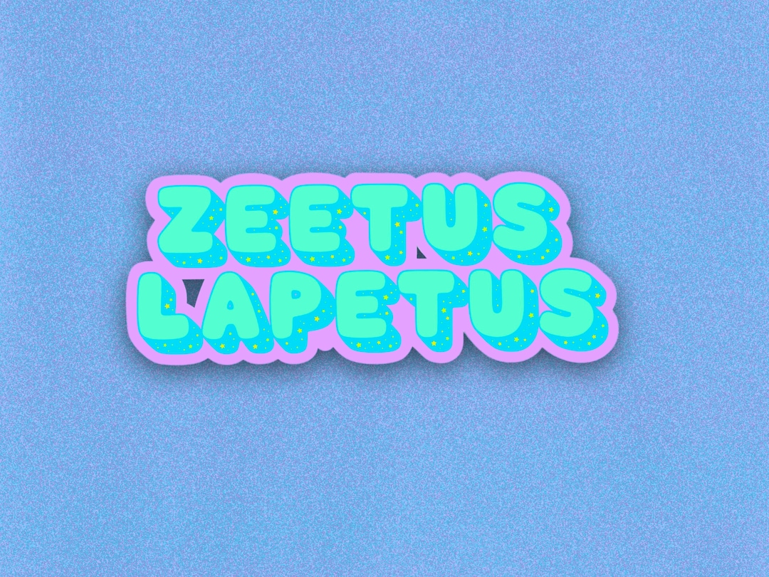 Zetus Lapetus Sticker, Zenon, Disney Channel Movie Inspired, Waterproof ...