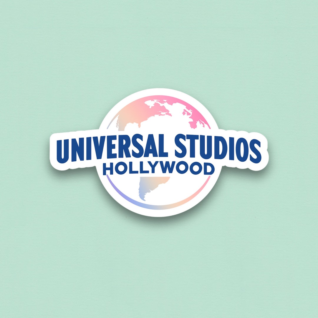Universal Studios Hollywood Theme Park Sticker, Waterproof, Vinyl ...