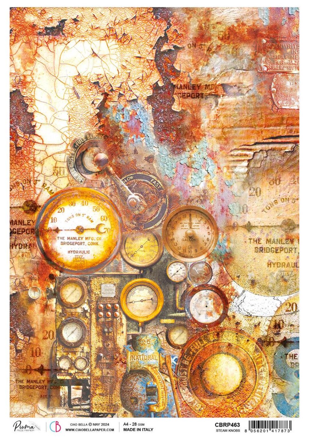 Ciao Bella A4 Rice Paper - Steam Knobs CBRP463 - Etsy
