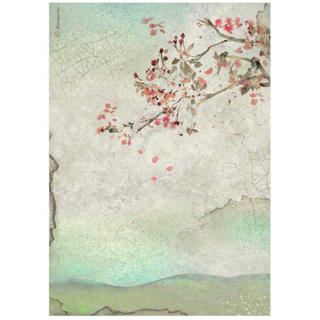 Stamperia A4 Decoupage Rice Paper - House of Roses Branch, DFSA41022 - Etsy