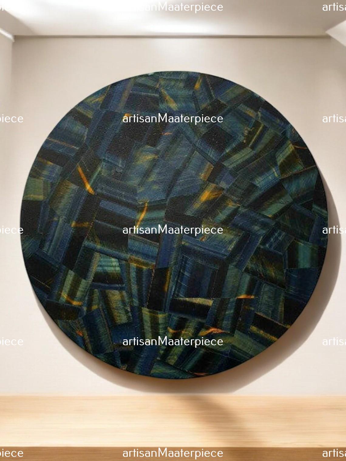Tiger Eye Round Coffee Table, Tiger Eye Center Table, Marble & Tiger ...