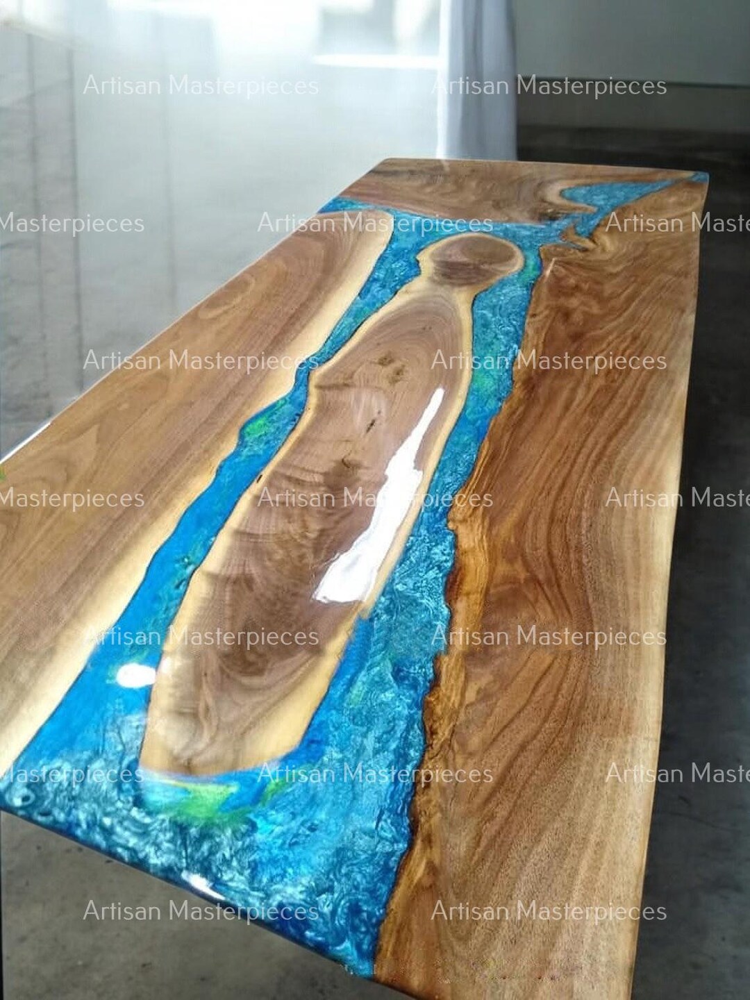 Wooden Table Top Idea Handmade Epoxy Resin Table Top Custom Made Wooden ...