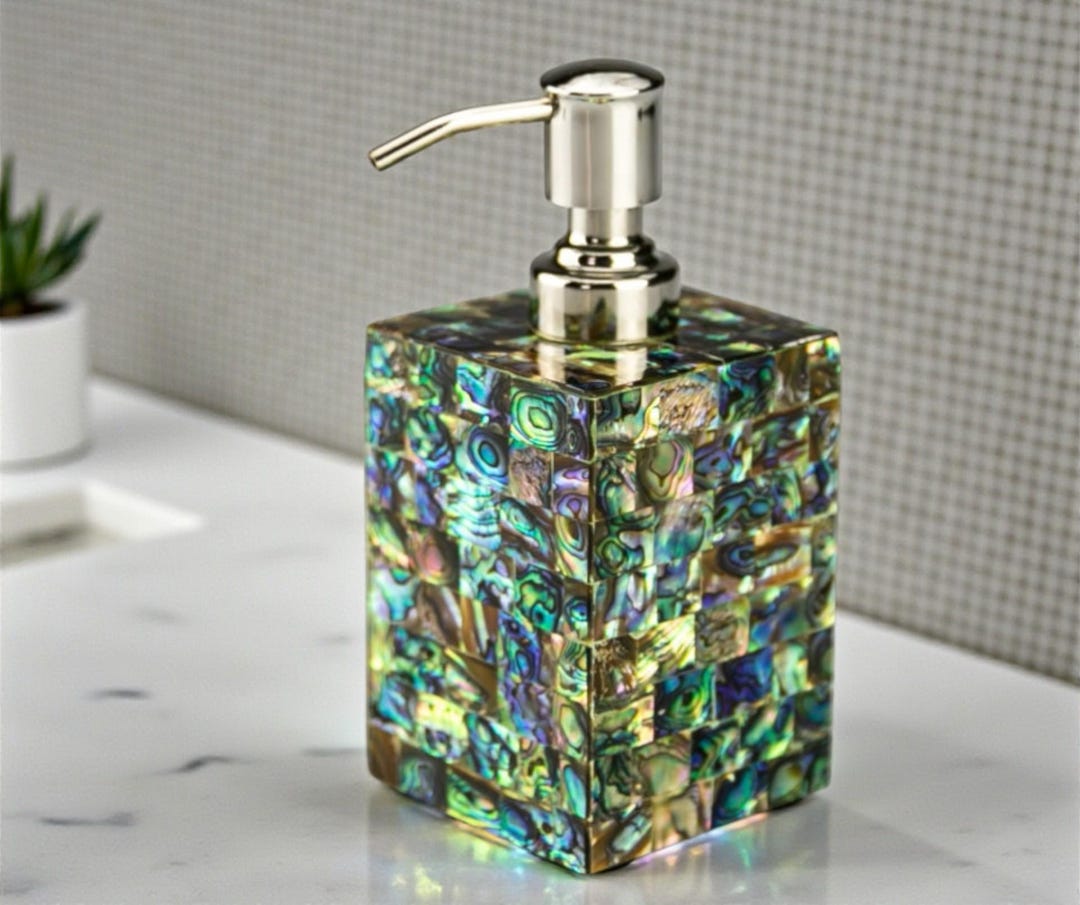 Luxury Soap Dispenser for Abalone Shell I Hand Soap Dispenser for ...