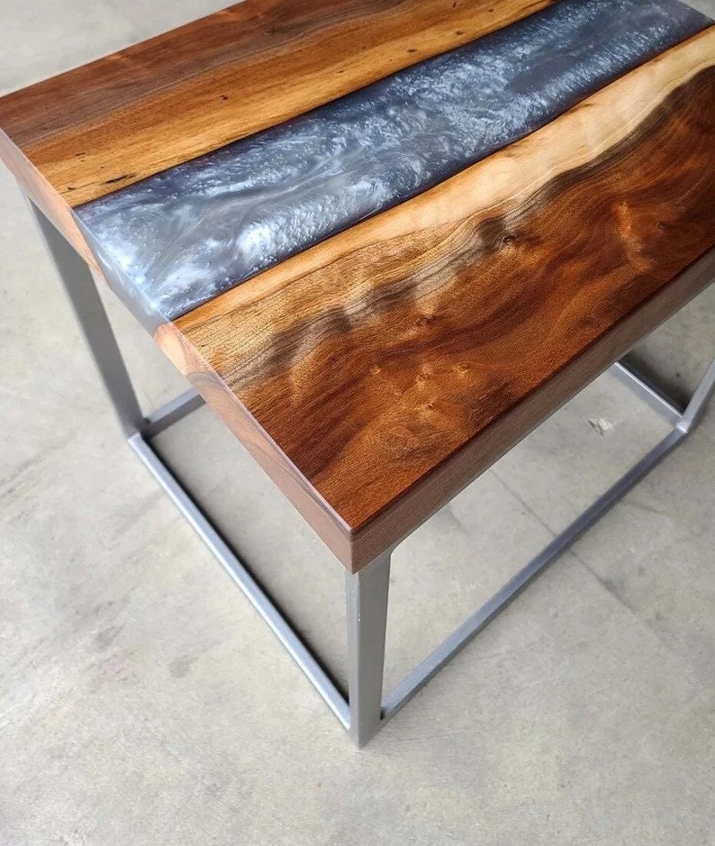 Blue Epoxy Resin Table, Epoxy Resin Coffee Kitchen Slab Table, Epoxy ...