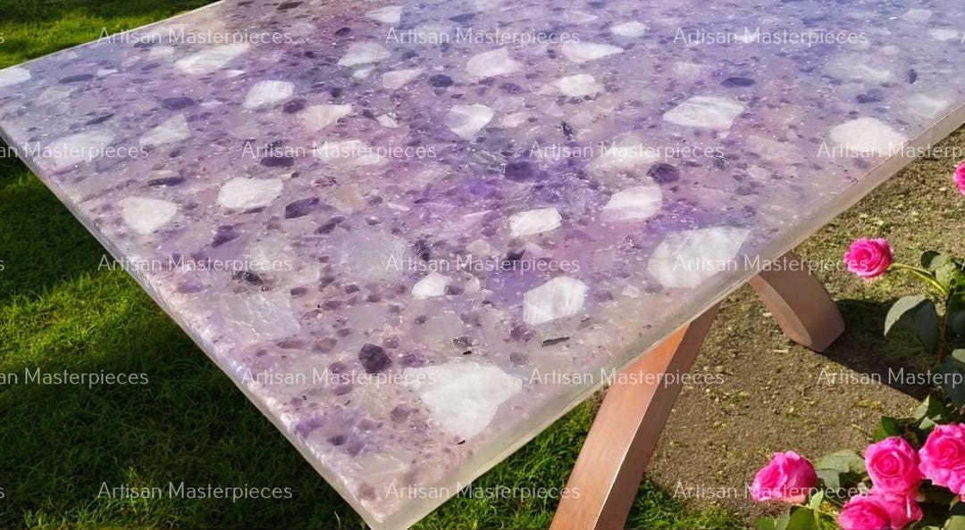 Amethyst Stone Table Top Amethyst Stone Table Top Kitchen & Bar ...