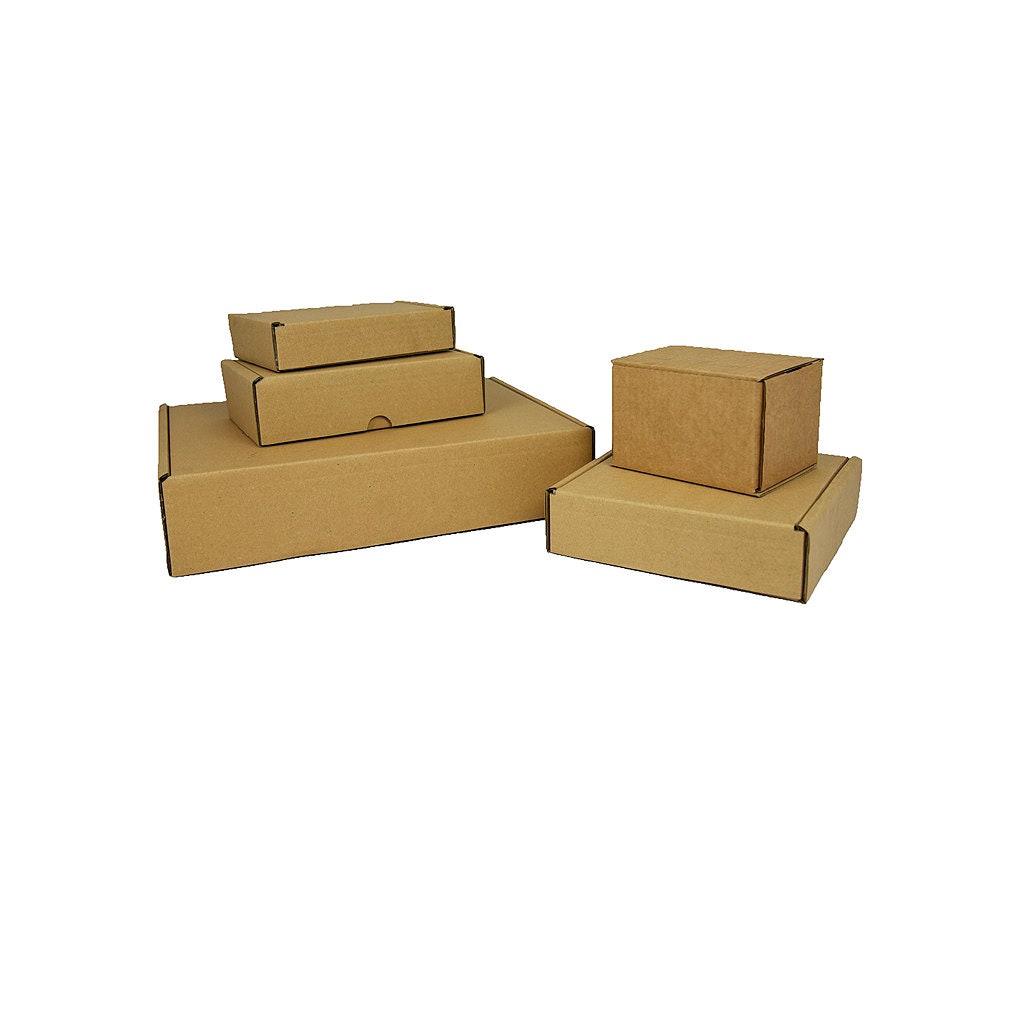 Brown Cardboard Postal Boxes Eco Friendly FSC Approved Material Gift ...