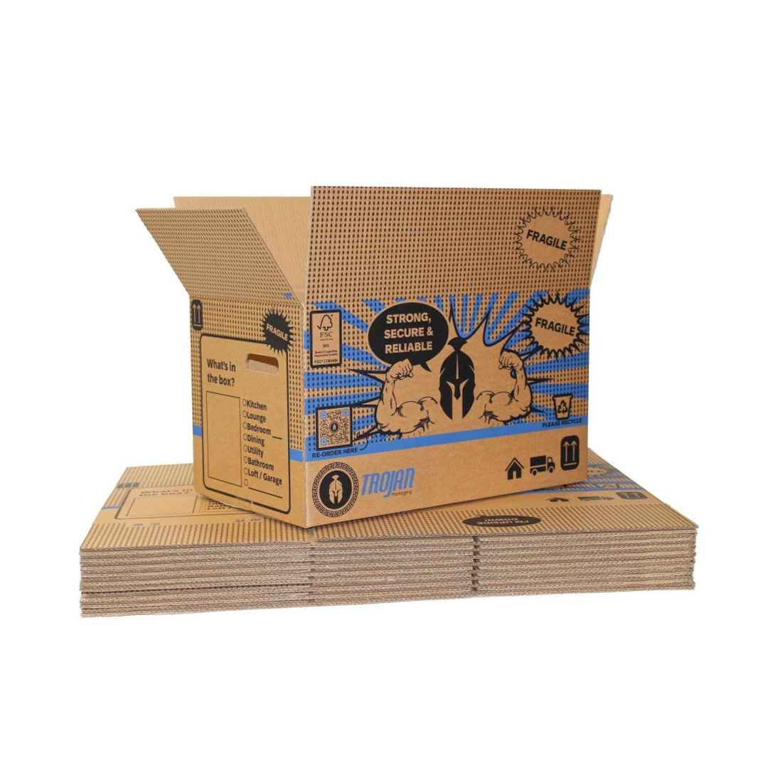 Removal Packing Box STRONG LARGE QUALITY Cardboard House Moving Boxes ...