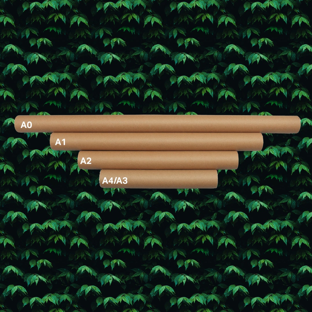 Cardboard Postal Tubes A4, A3, A2, A1 and A0 Size With End Caps X10 - Etsy