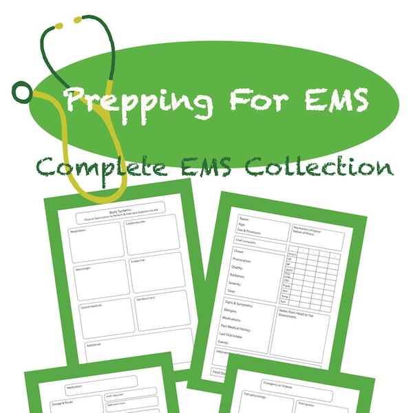 Ems Patient Report Sheet - Etsy