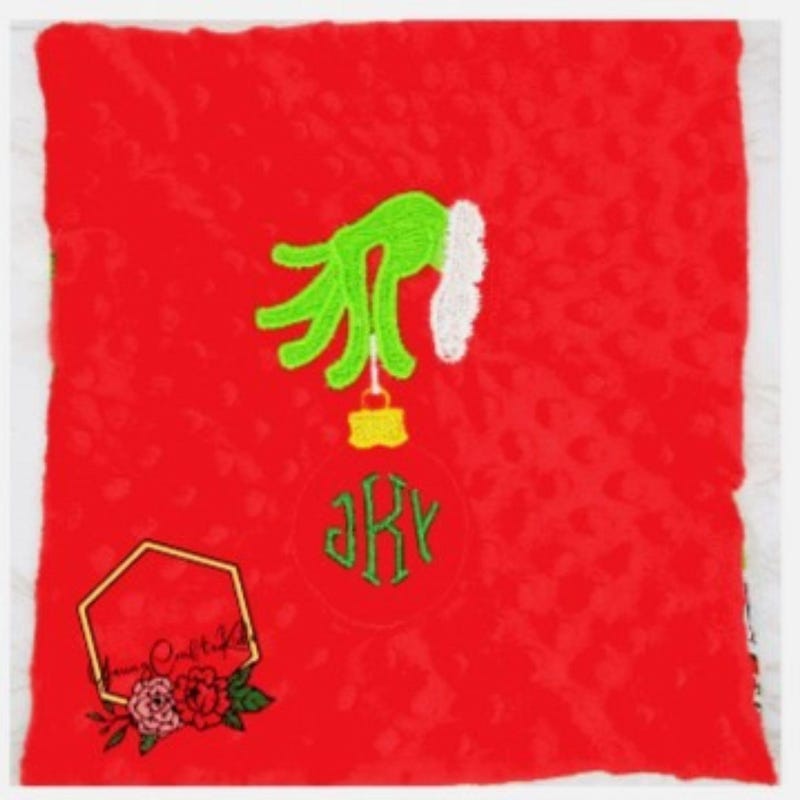 Grinch Monogram Svg - Etsy