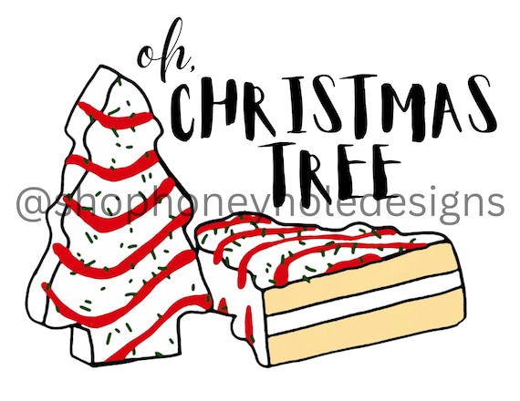 Little Debbie Christmas Tree Design / Oh Christmas Tree / - Etsy