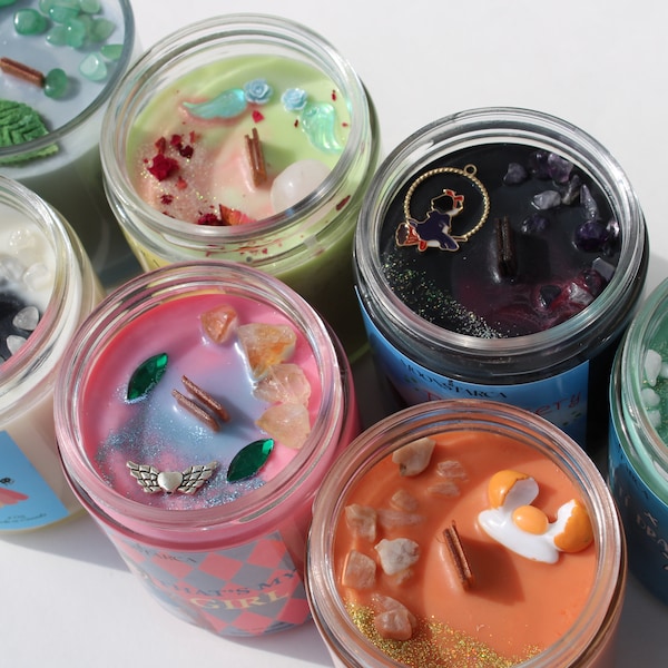 Crystal Candle - Etsy