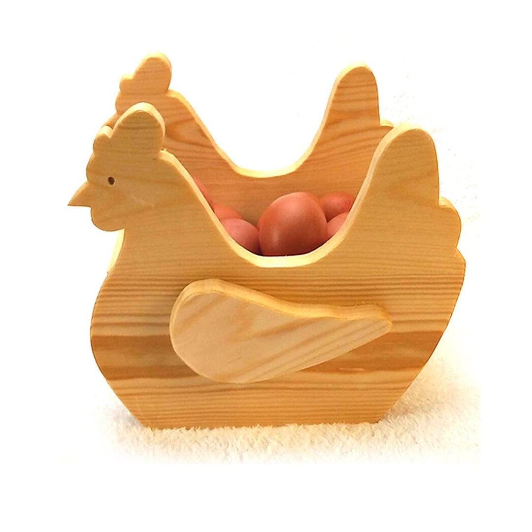 Wooden Egg Rack / Hen Egg Holder / Chicken Egg Basket - Etsy UK