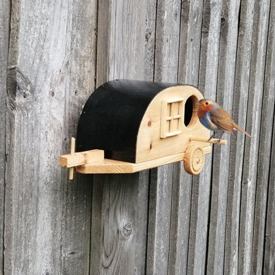Bird House Caravan / Nesting Box / Bird Feeder - Etsy
