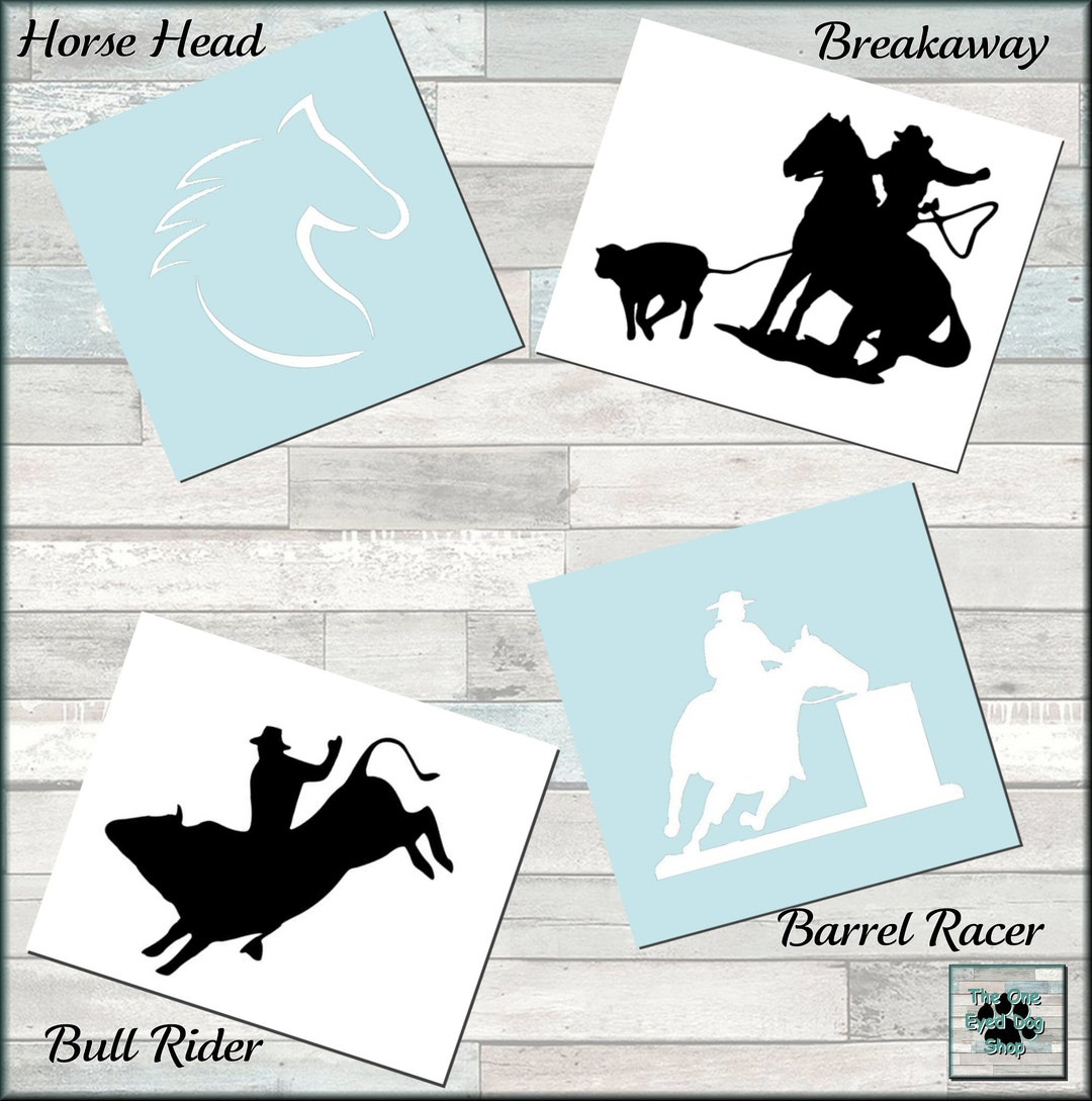 Rodeo Stickers, Equestrian Stickers, Truck Sticker, Cowboy Gift for Men ...