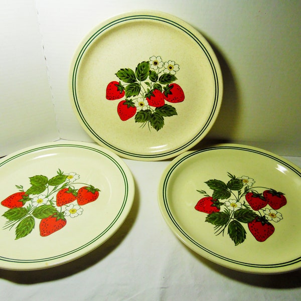 Strawberry Plates - Etsy