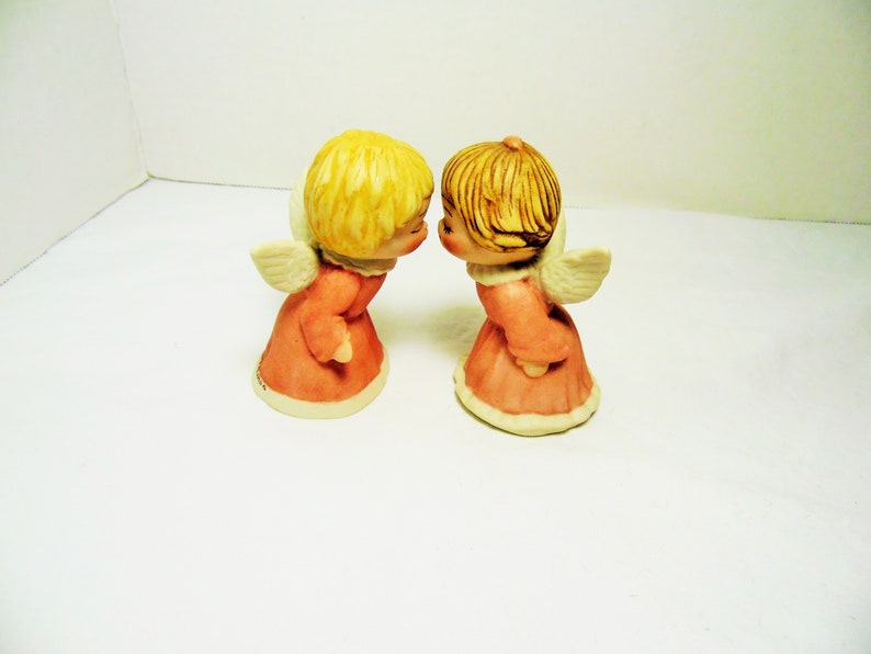 Vintage Kissing Angels Hand Painted Signed Vintage Angel - Etsy