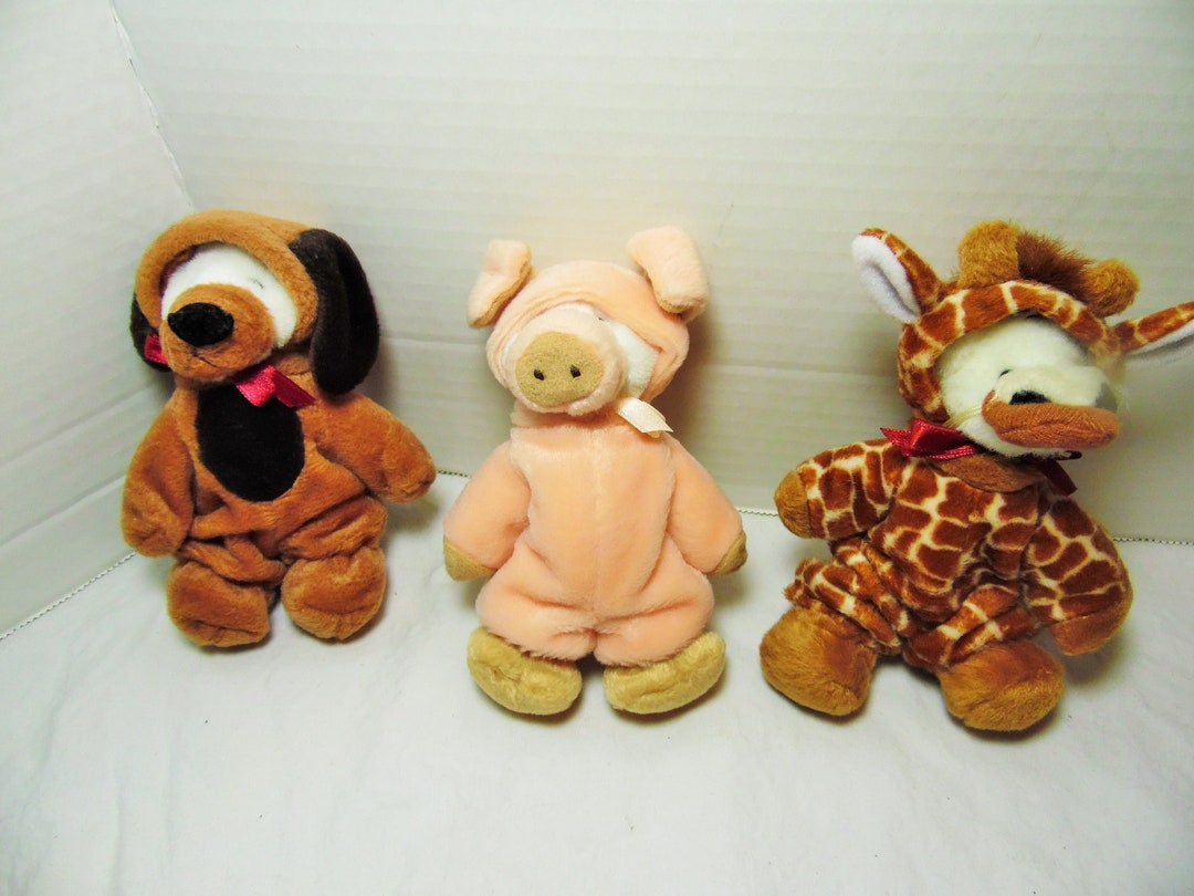 Ganz Wee Bears Village Giraffe Ganz Bear Pig Ganz Wee Bear Dog Plush ...