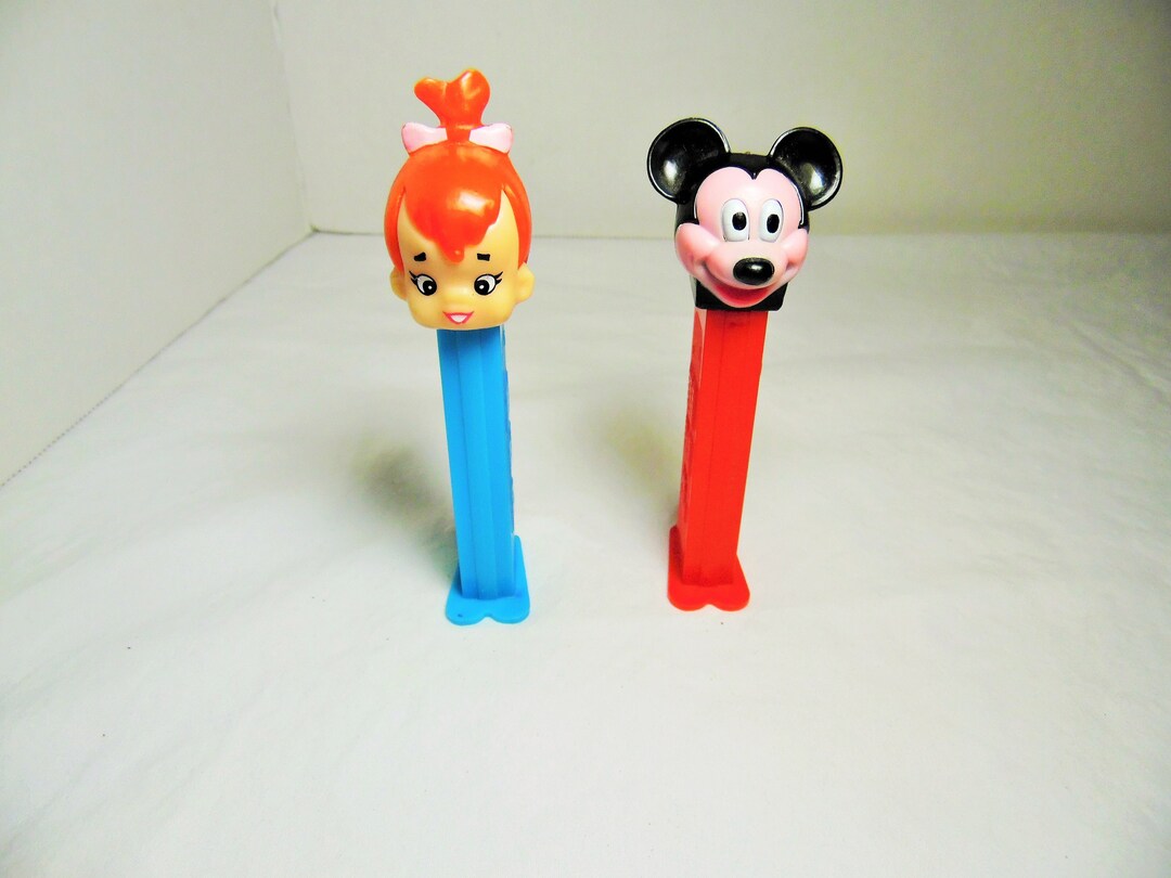 Vintage Pez Container Pebbles Flintstone Pez Mickey Mouse Pez Container ...