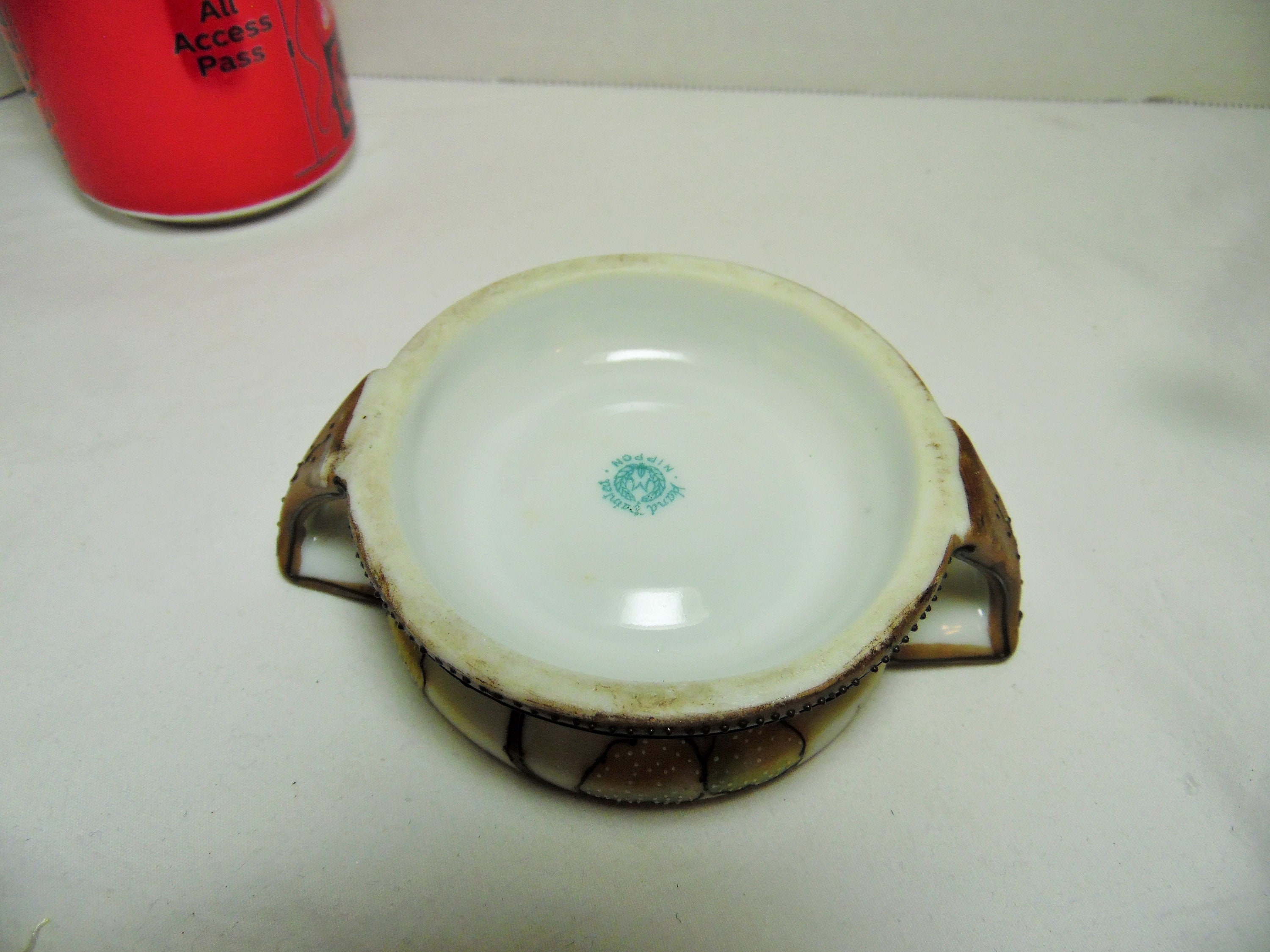Vintage Japanese Moriage Ashtray Hand Painted Nippon Hand - Etsy