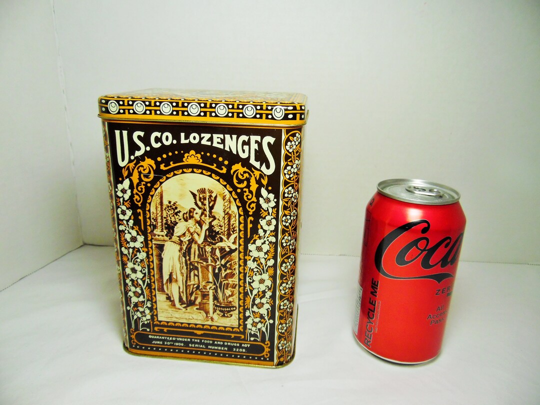 American Licorice Co Tin Container Vintage US Co Lozenges Tin Replica ...