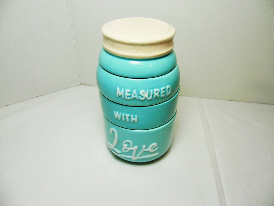 Vintage Mason Jar Measuring Cups Vintage Stackable Measuring Cups Jar ...