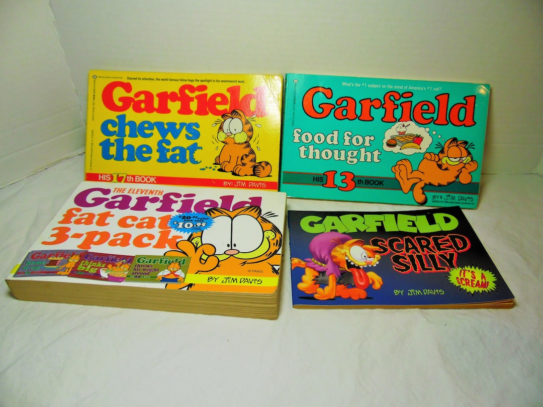 Set of Garfield Books Garfield Cartoon Strip Book Garfield Halloween ...