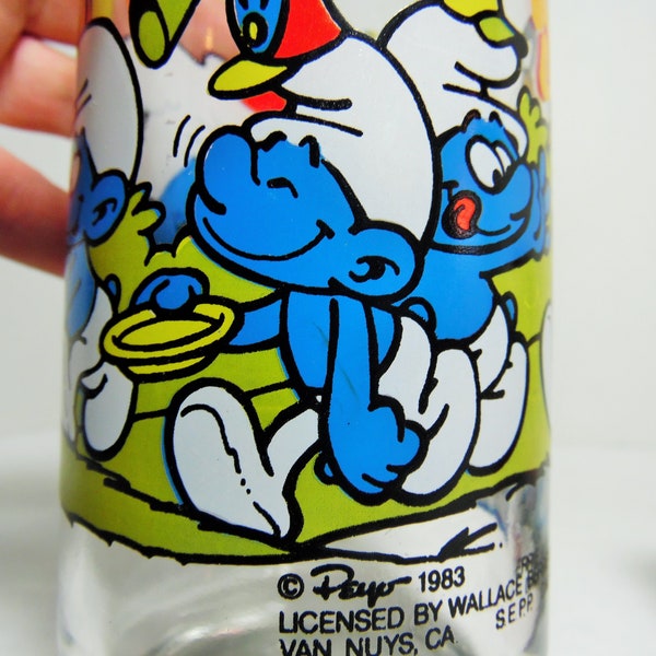 Smurf Drinking Glass - Etsy