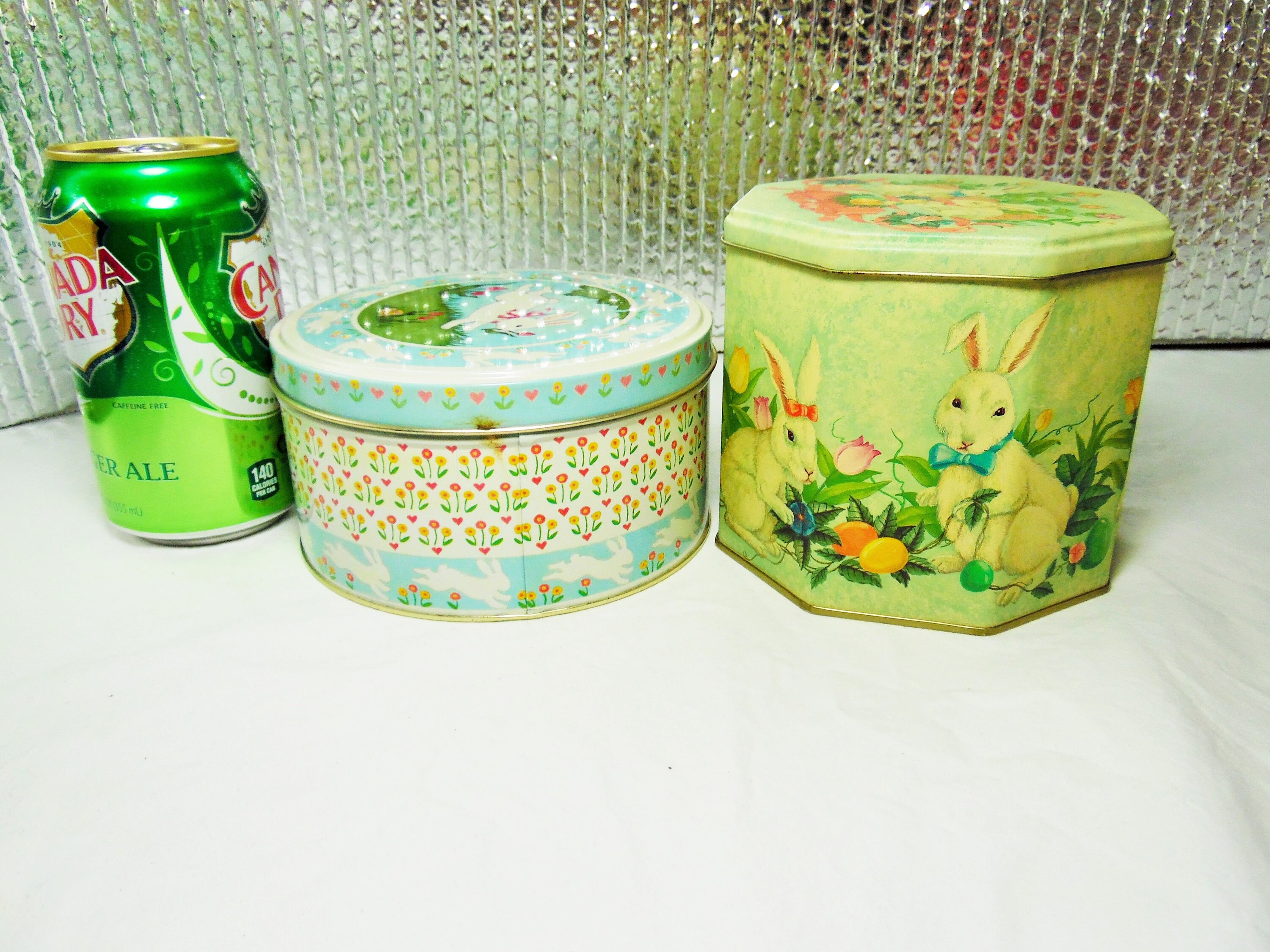 Vintage Rabbit Tin Containers Vintage Bunny Tins Vintage - Etsy
