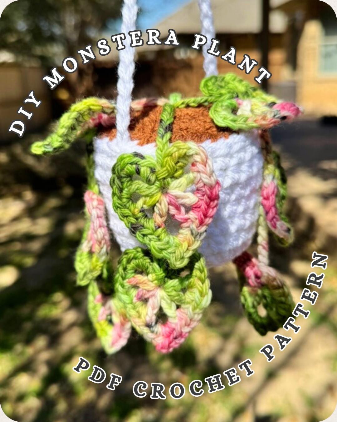 Crochet Monstera Plant Pattern PDF - Easy Crochet Plant With Pictures ...